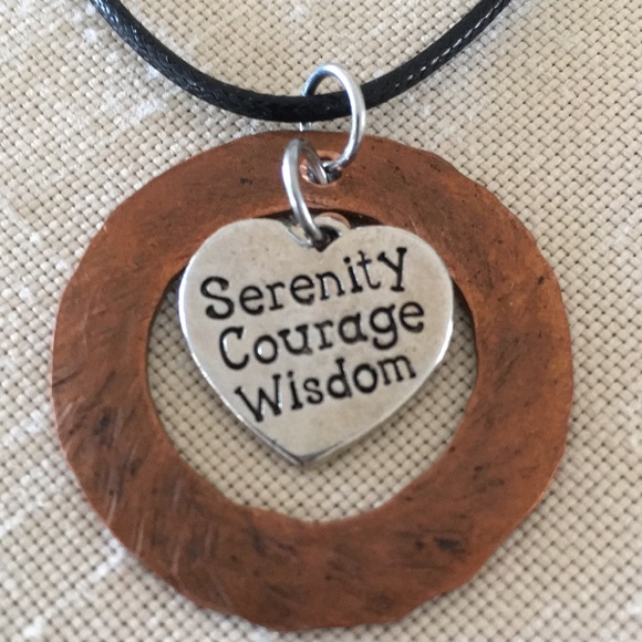 Hand Crafted | Jewelry | Hand Crafted Serenity Heart Necklace Courage ...